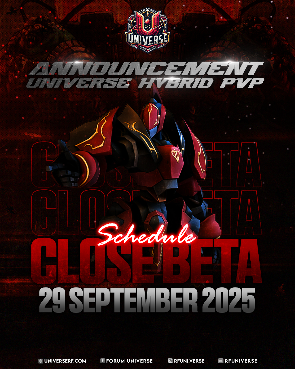 [ CBT SCHEDULE ] | RF UNIVERSE